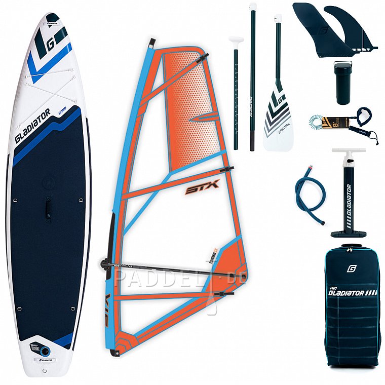 SUP GLADIATOR WindSUP 11'6 SC incl. Segel - aufblasbares Stand Up ...