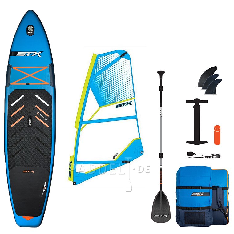SUP STX WindSUP Hybrid Cruiser Family 11'2 TEAL/ORANGE incl. Segel ...